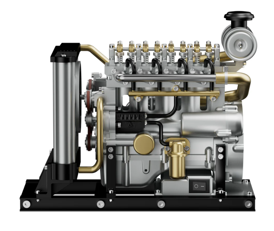 DIY Working L4 Diesel Engine Model Kit | 1:10 Full Metal Miniature ...