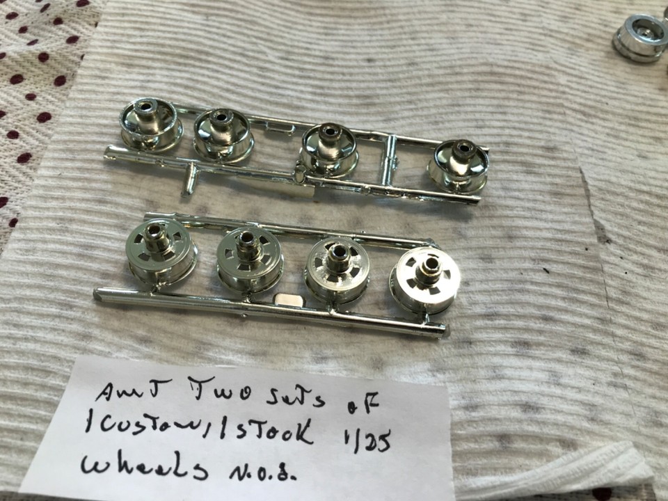 AMT 1/25 VINTAGE TWO SETS OF 1 CUSTOM I STOCK WHEELS N.O.S. C- 70’S | eBay