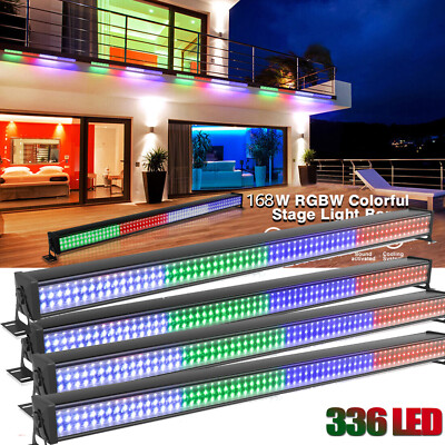 168W RGB LED Uplight Strip Bar Light Wall Wash Effect with DMX Stage ...