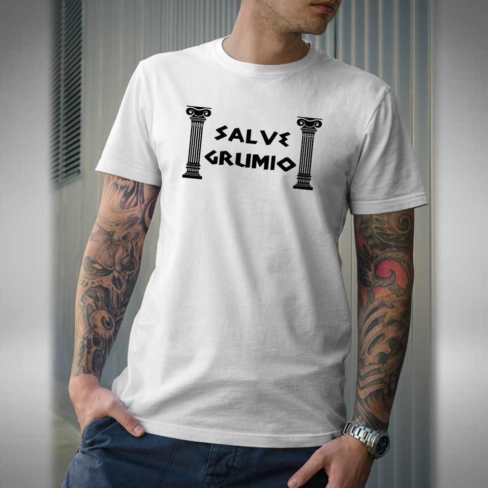Salve Grumio T-Shirt Funny Roman Plebs TV Series Inspired Sizes Small ...
