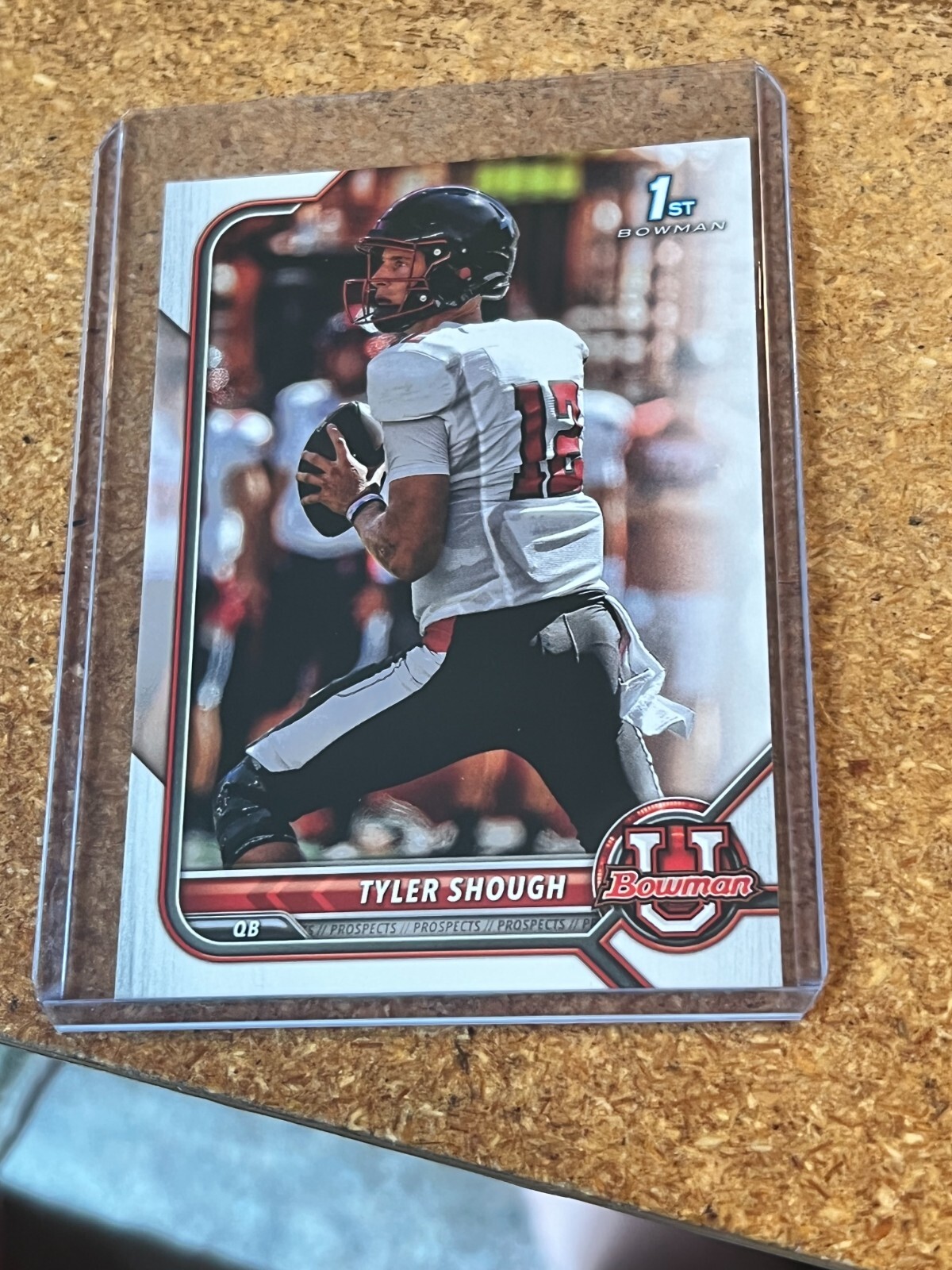 2022 Bowman University Football 1st Bowman Card Base # 30 Tyler Shough ...