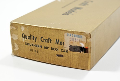 Quality Craft HO Scale Southern 60' Box Car, Kit S-3, RARE Collectable ...