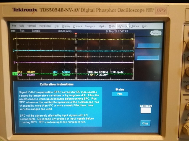 Tektronix TDS5054B 500 MHz 4 Channel Digital Phosphor Oscilloscope for ...