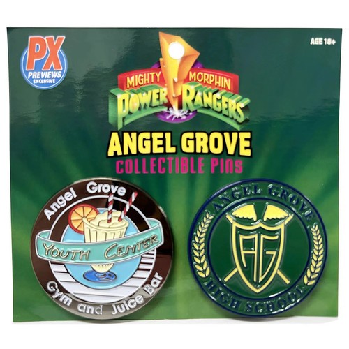 Mighty Morphin Power Rangers - Angel Grove Pin Badge Set - Icon Heroes ...