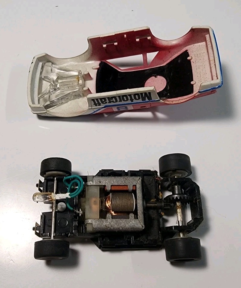 Tyco Red/White/Blue #8 Motorcraft Turbo Ford Mustang HO Slot Car ...