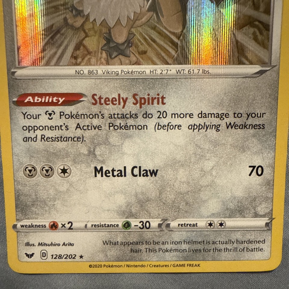 Galarian Perrserker 128/202 Holo Foil Sword & Shield Pokémon Card | eBay