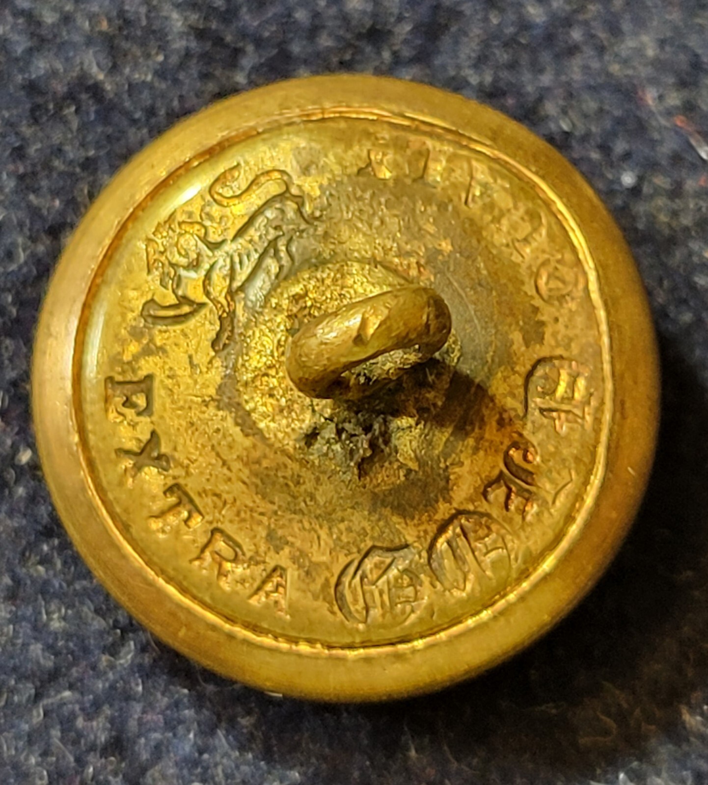 CIVIL WAR ERA CONFEDERATE SOUTH CAROLINA PALMETTO GUARD BUTTON ALBERT ...