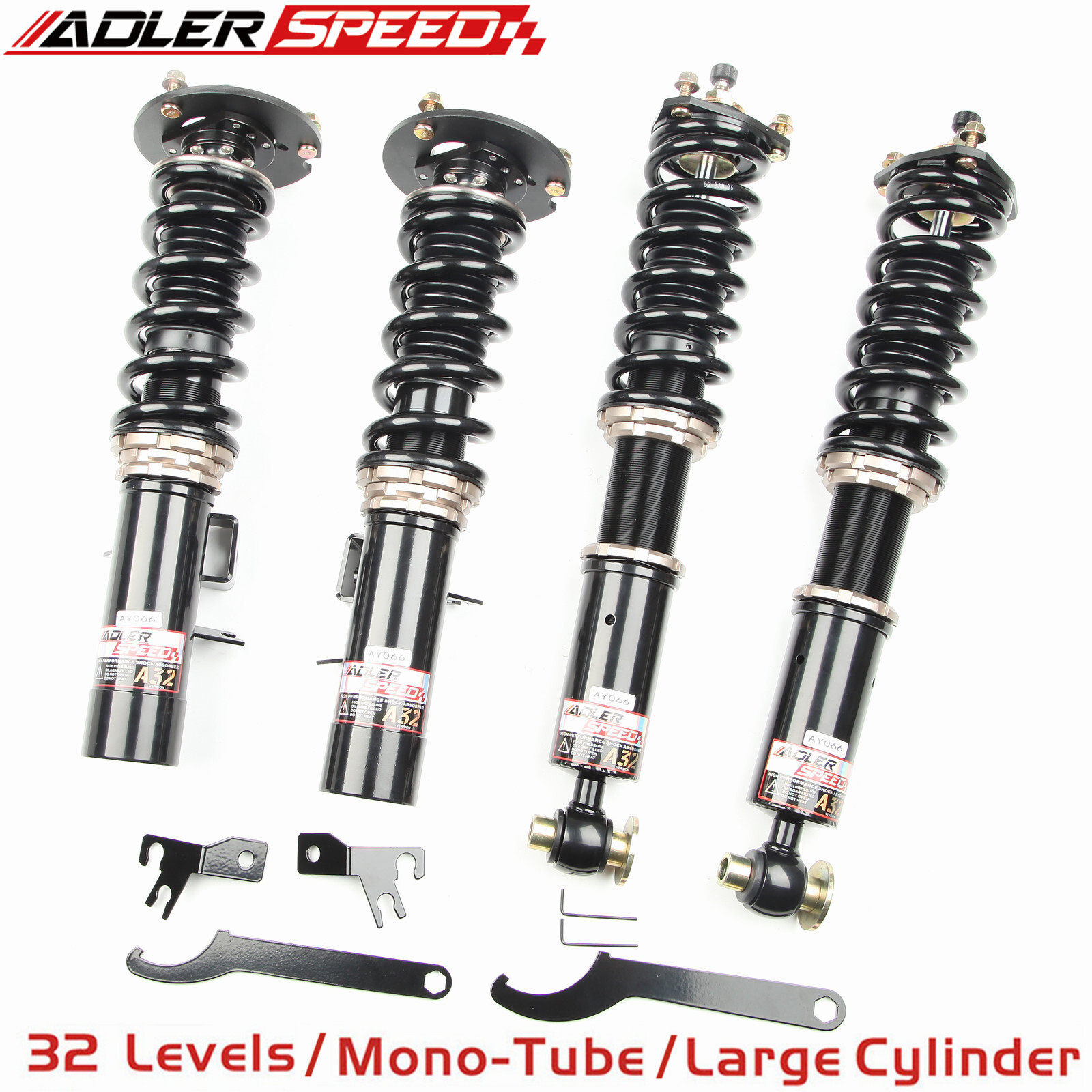 32 Clicks Mono Tube Coilovers Suspension Kit for BMW E34 RWD 87-95 Adj. Damper | eBay