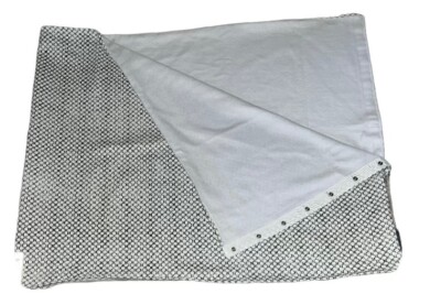 Lululemon Vinyasa Infinity Scarf Wrap Snap Gray White Fleece Dottie ...