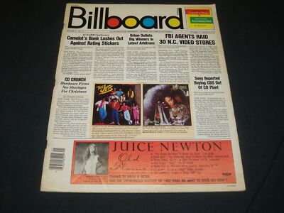 1985 OCTOBER 12 BILLBOARD MAGAZINE - GREAT MUSIC ADS TOP 100 CHART - R ...