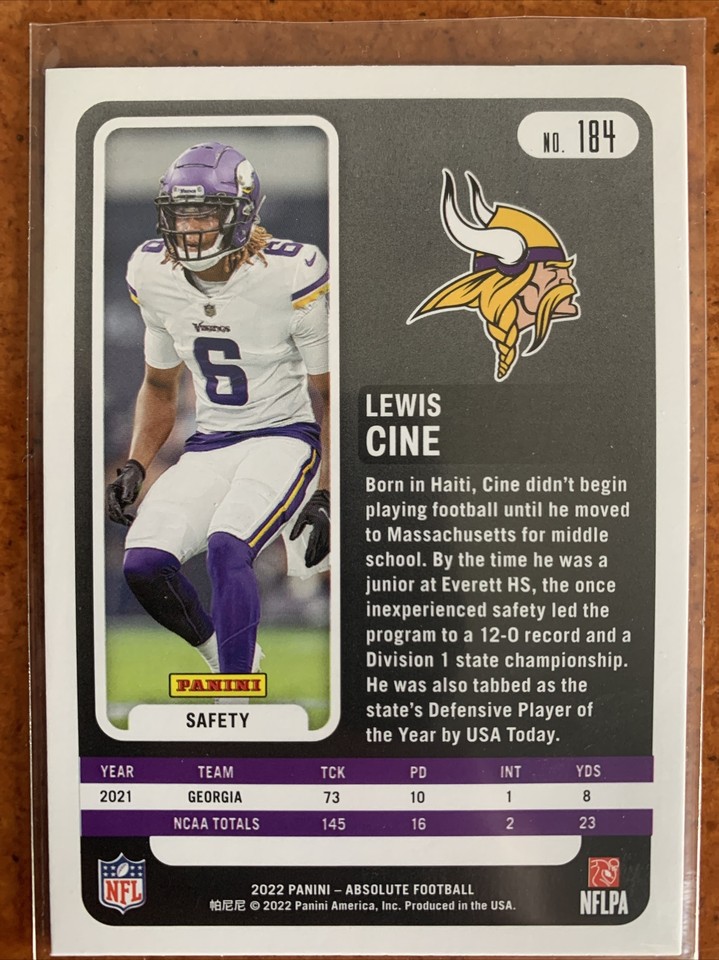 2022 Panini Absolute Lewis Cine RC #184 | eBay