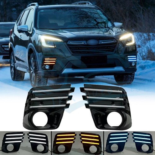 For Subaru Forester 2022-2024 j 2X LED DRL Daytime Running Light W ...