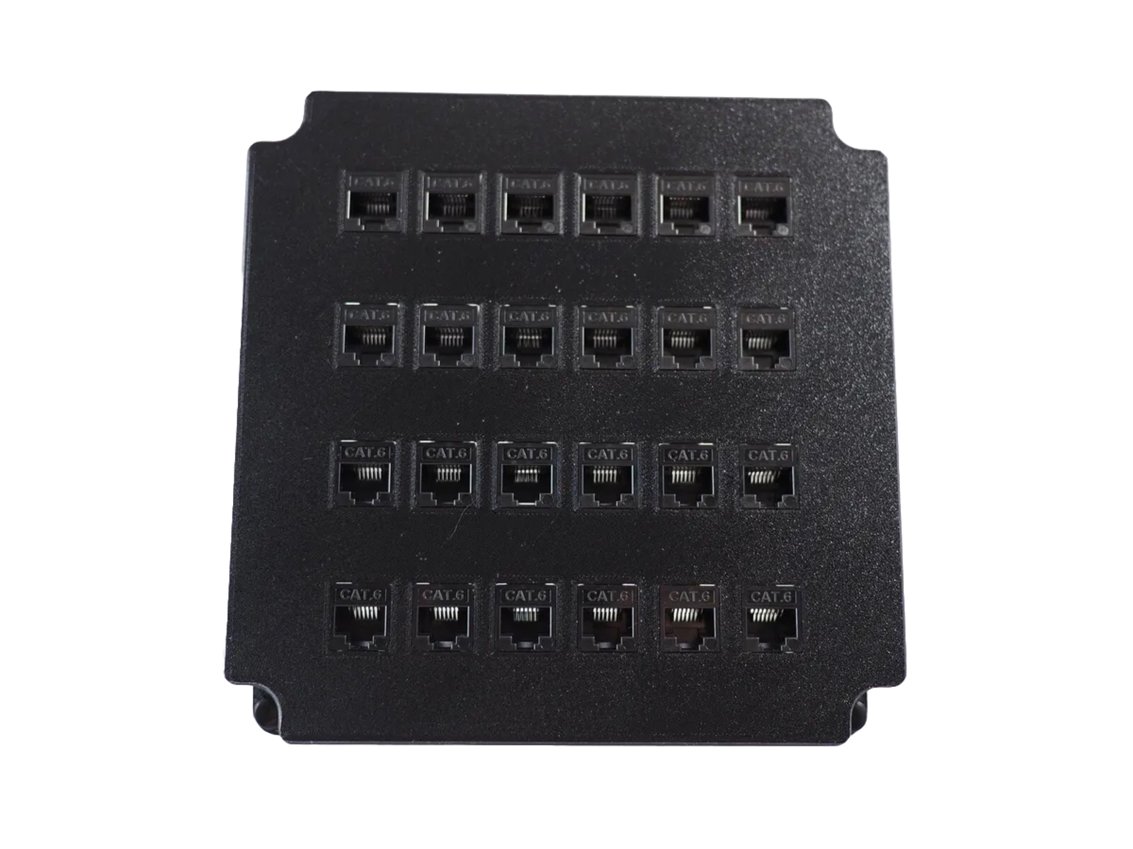 Patch Panel, 24-Port, Cat6 Keystone Jacks for Leviton Structured Media ...