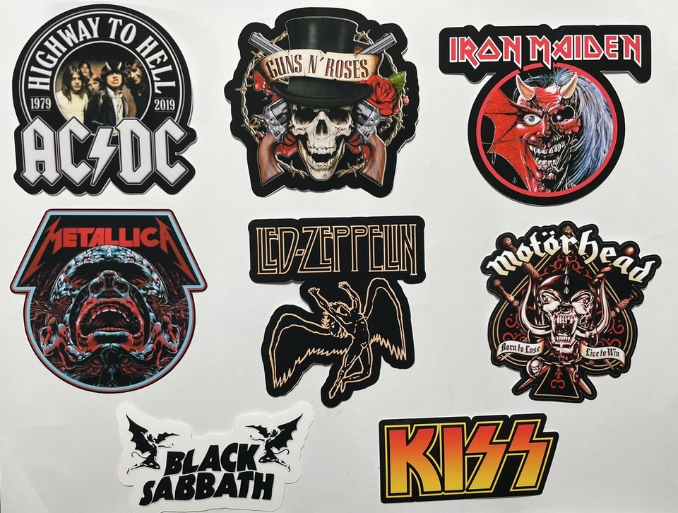 Classic Metal Rock Band Stickers Vinyl | eBay