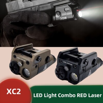 XC2 Compact IR Weapon Light and Red Dot Laser Sight Hunting Tactical ...