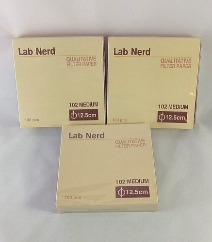 Lab Nerd Qualitative Filter Paper 102 Medium Lot of 3 Boxes NOS | eBay