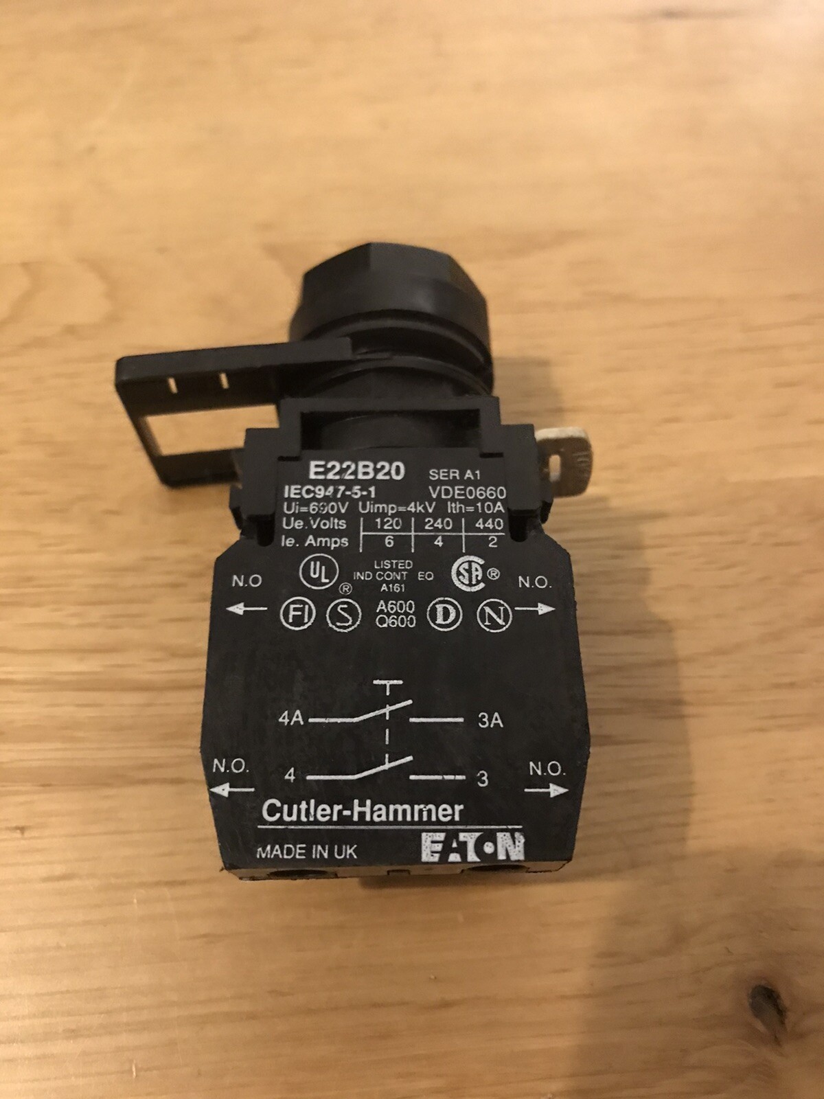 Eaton Cutler-Hammer E22B20 Contact Block Blue Reset Switch | eBay UK