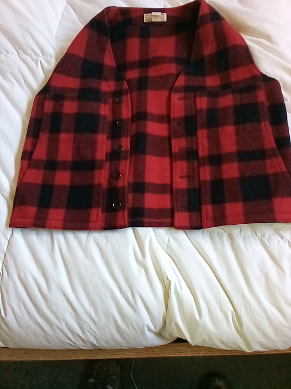 Filson Vest Size 42 Style 20 Mackinaw 100% Virgin Woo… - Gem