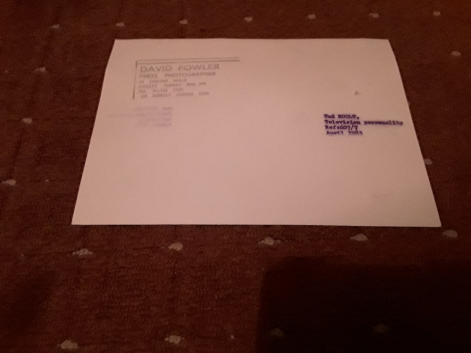 TED MOULT TV PERSONALITY UNSIGNED B&W PRESS PHOTO. | eBay