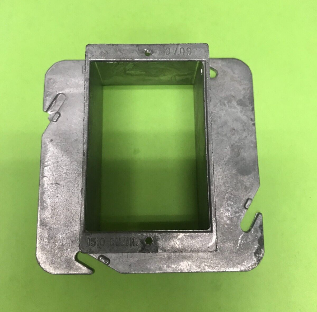 Bowers 607-G 4-11/16" Square Electrical Box 2" Raised 1-Gang Mud ...