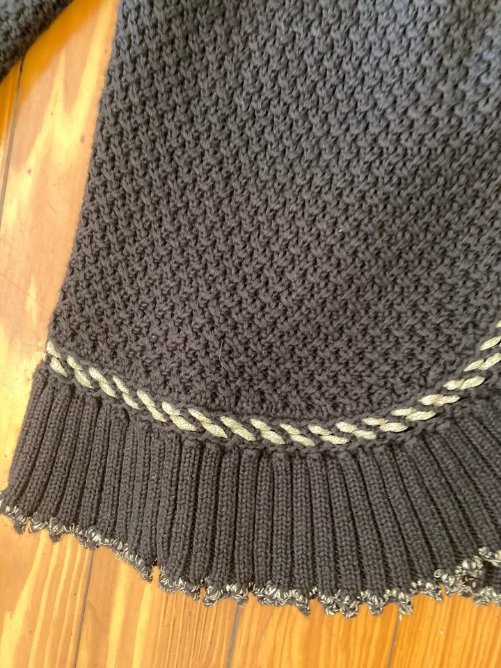 NWT Ruby Rd Sweater Size XXL Black GOLD Cardigan Cotton | eBay