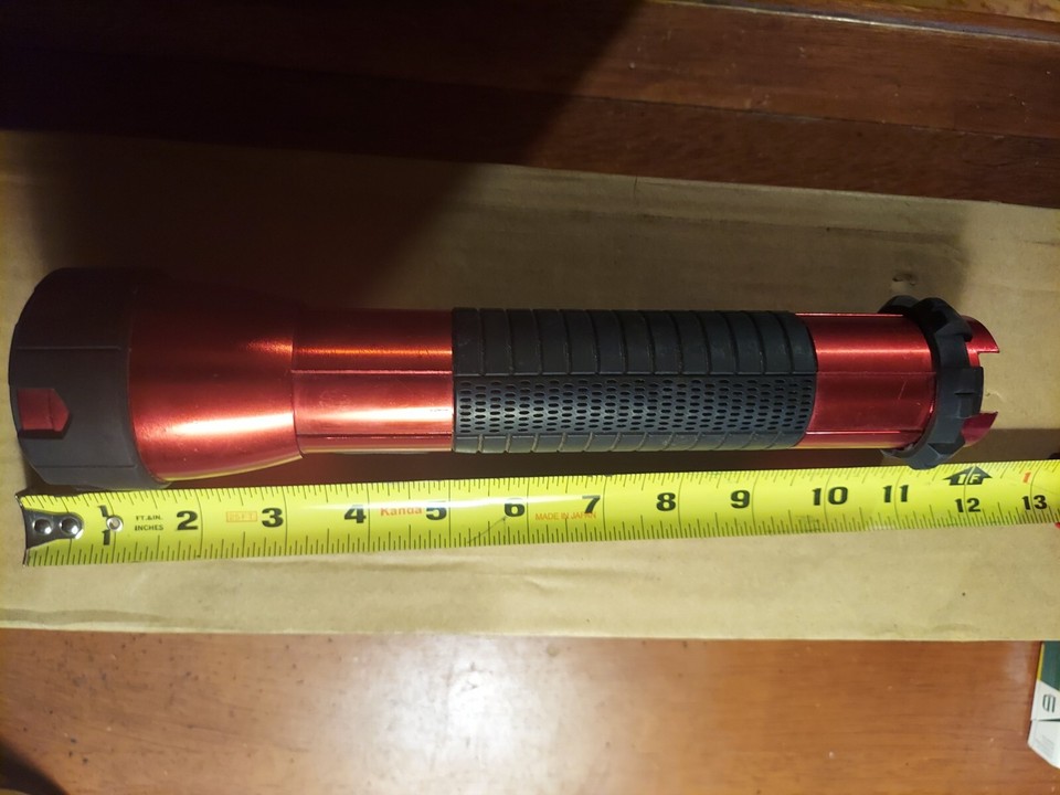 Vintage SNAP-ON Anodized Red Aluminum 3D-Cell Xenon Flashlight Rubber ...