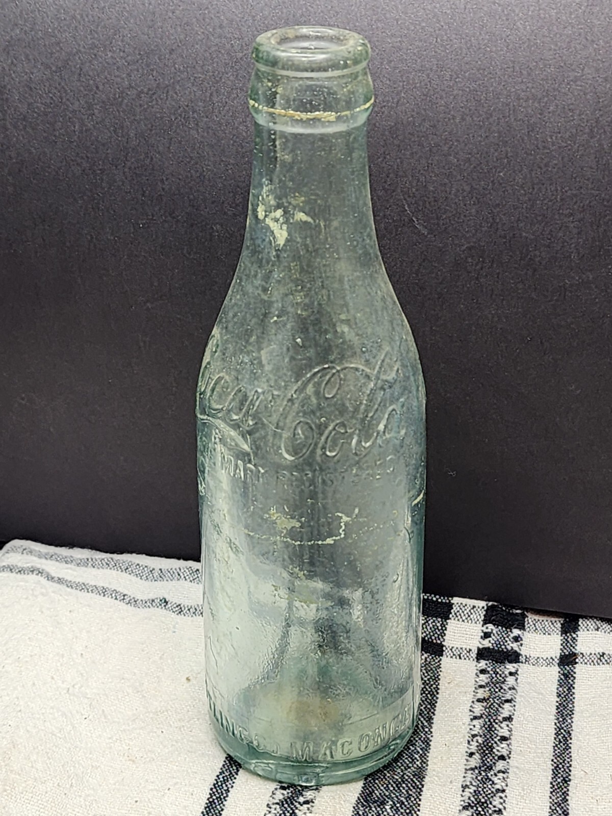Straight Side Macon GA Georgia Coca Cola Bottle Shoulder Script R7 | eBay