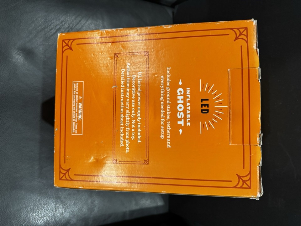 6' LED Ghost Boo!! Airblown Inflatable Halloween Decoration - Hyde ...