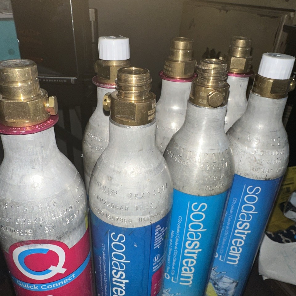 Empty SodaStream 60L CO2 (Lot Of 8) Cylinder Replacement Canister ...