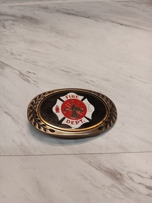 Heritage Buckles -Fire Dept. Belt Buckle Very Good Condition | eBay