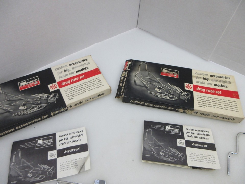 lot of 1/8 Big Scale Monogram 1963 Drag Race Set Custom Accessories in ...