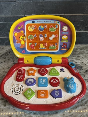 VTech Brilliant Baby Laptop Learning Interactive Travel Kids Light Up ...