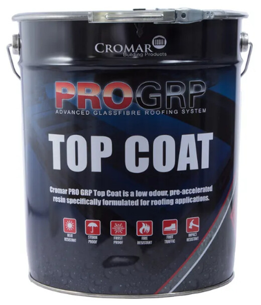 CROMAR PRO GRP TOP COAT ADVANCED GALSSFIBRE ROOFING SYSTEM 10KG & 20KG ...