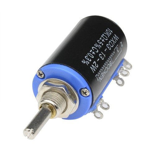 Black Precision WXD3-13-2W Multi-Turn Wirewound Linear Potentiometers ...