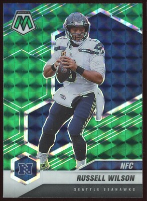2021 Panini Mosaic Green Mosaic Prizm Russell Wilson #203 ID: 13480 | eBay