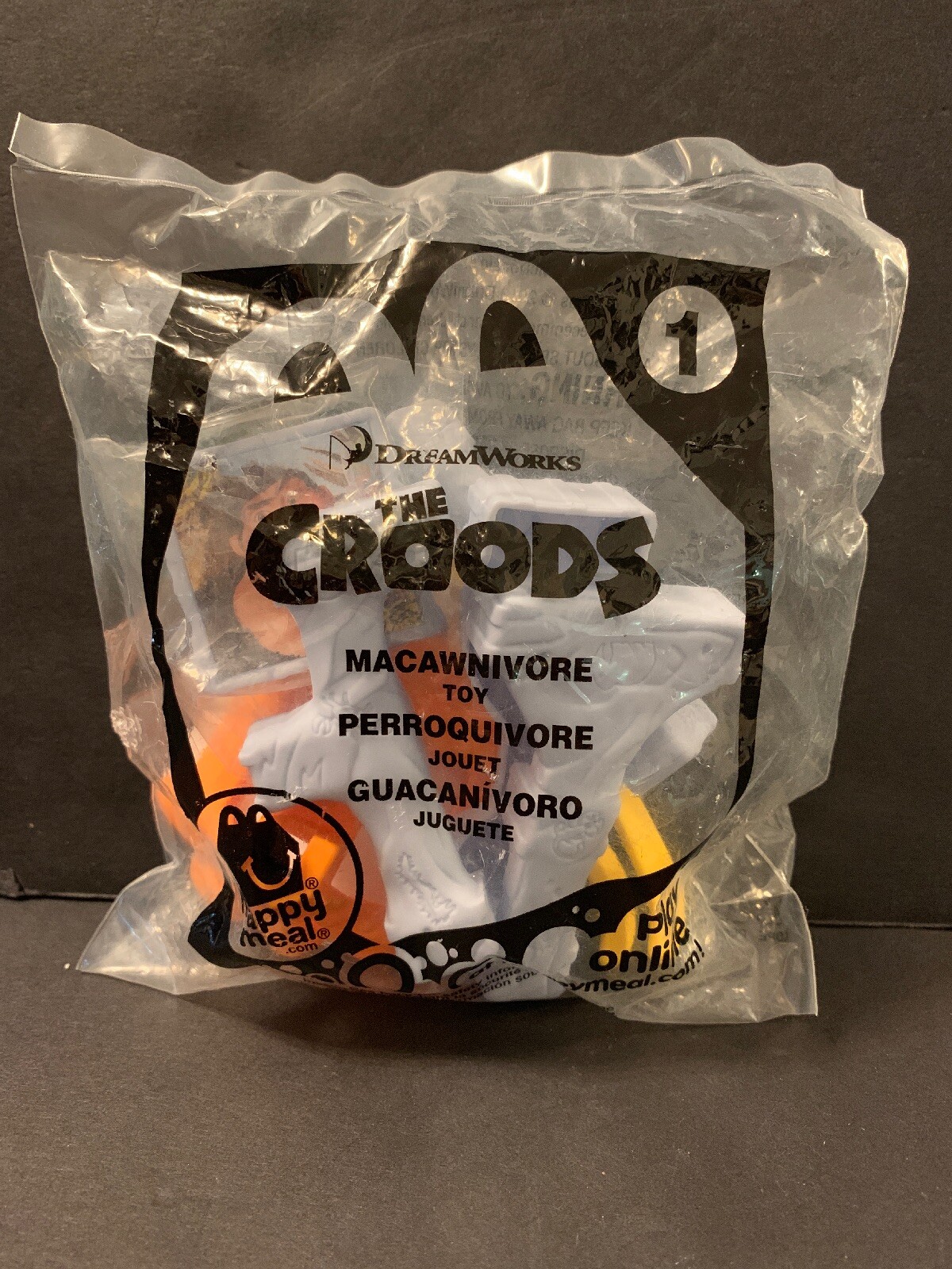 McDonald's Happy Meal Toy The CROODS #1 Macawnivore Toy DreamWorks Cake ...