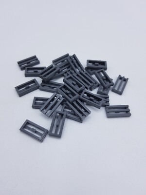 LEGO LOT 30 X RADIATOR GRILLE 1X2 DARK STONE GREY REF 2412 / 4210631 ...