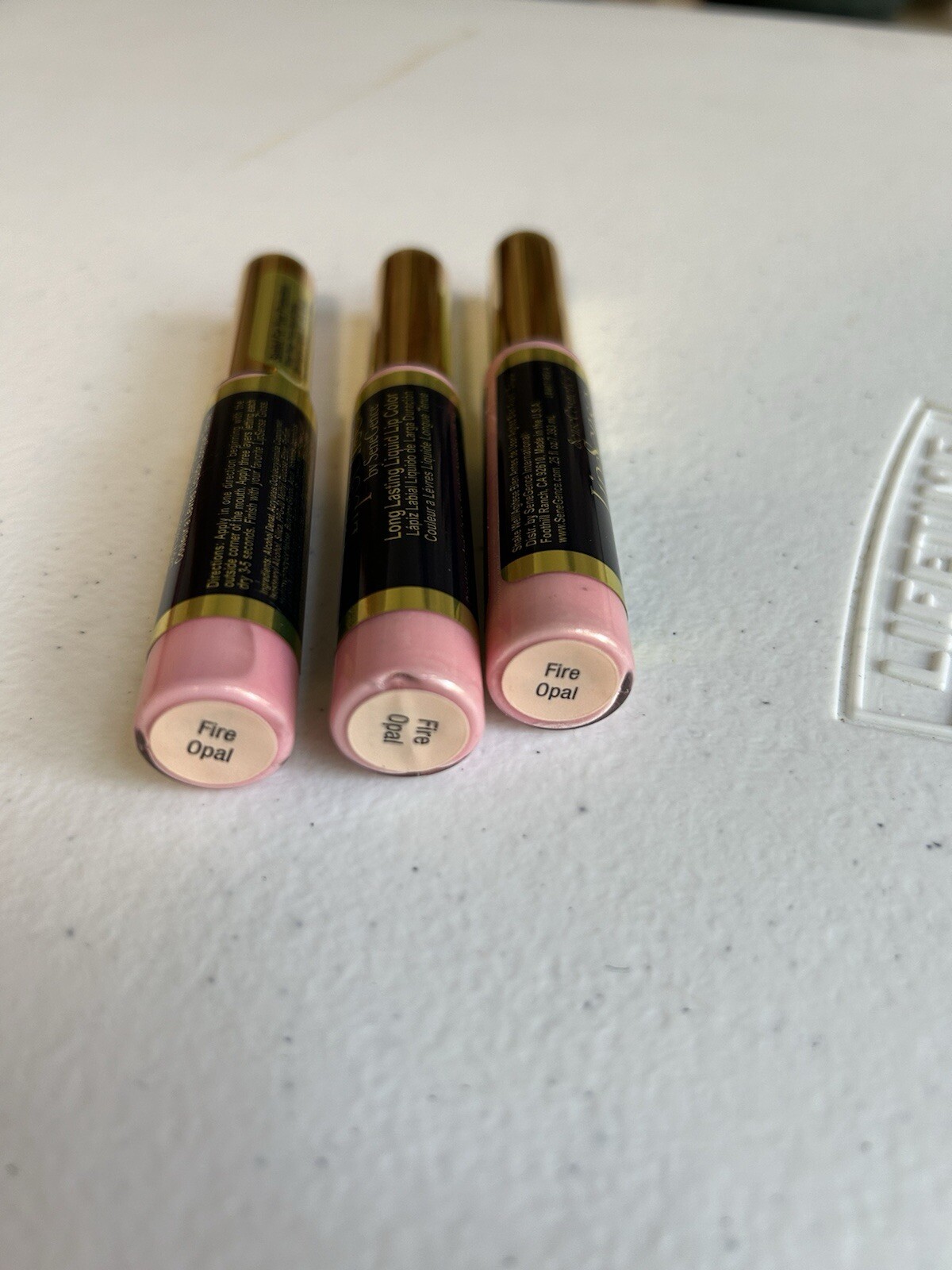 Fire Opal Lipsense By Senegence Lot Of 3 Tubes Liquid Lippie | eBay