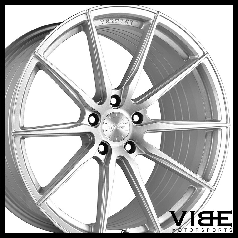 20" VERTINI RF1.1 SILVER FORGED CONCAVE WHEELS RIMS FITS INFINITI M37 ...