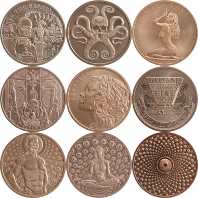 2019 Mini Mintage 1 oz .999 Pure Copper BU Round / Challenge Coin - 9 ...