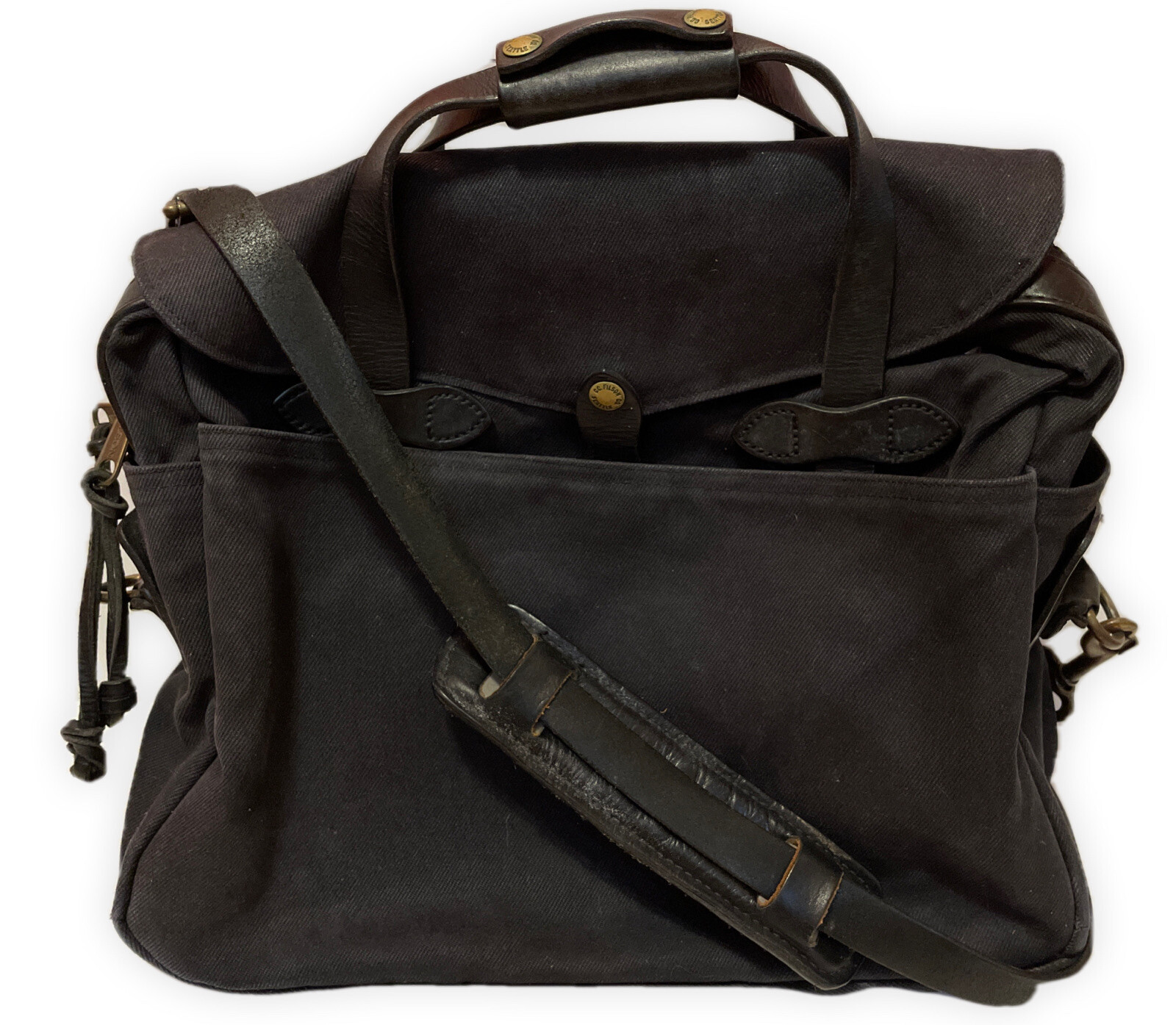 Filson 257 Rugged Twill Original Briefcase - Rare Bla… - Gem