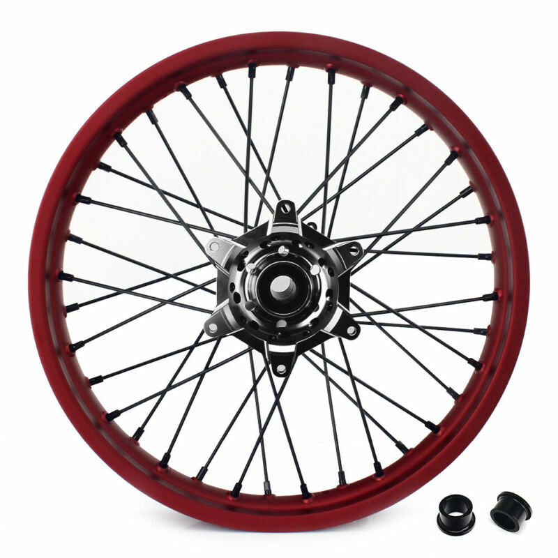 For Honda 21" & 19" Wheel Set Red Rims Black Hub CRF250R CRF450R ...
