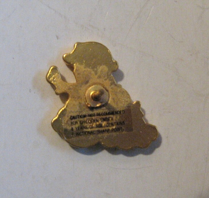 Cupid Angel or Cherub Lapel Pin - Gold-Colored - Signed PMI - Precious ...