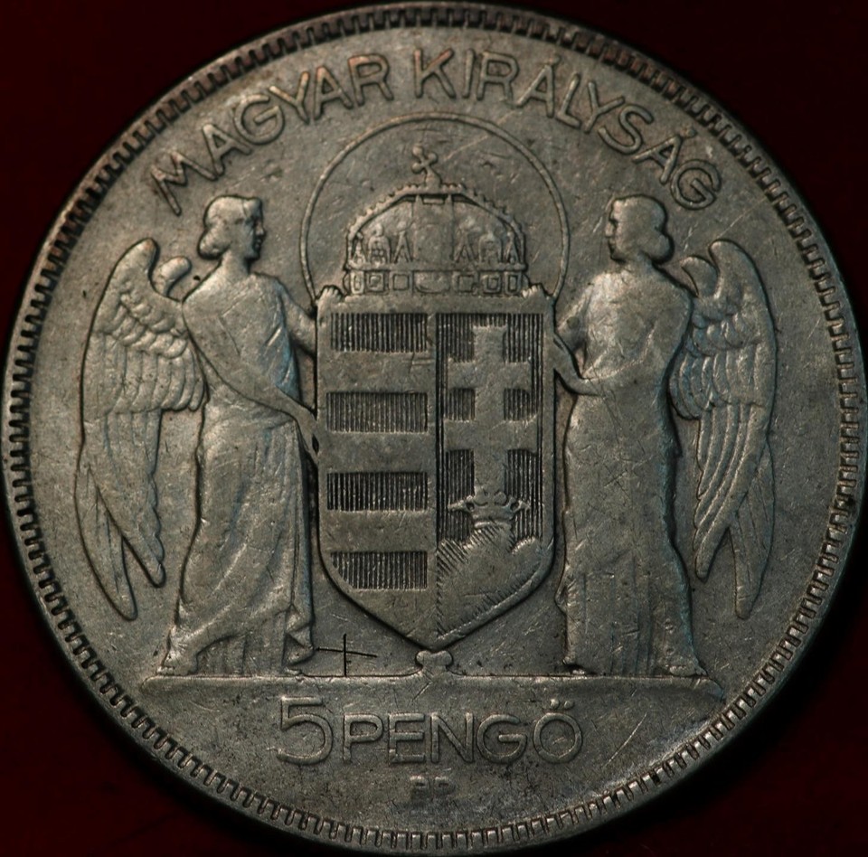 1930 Hungary 5 Pengo Silver Foreign Coin | eBay