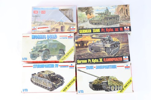 Esci 1:72 Scale Selection of Military Vehicle Kits & Accessory Pack x6 ...