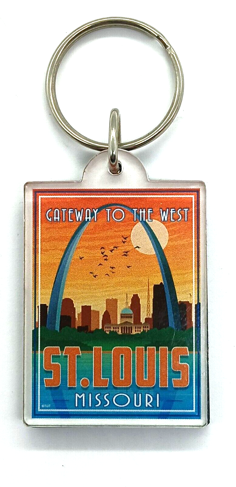 Vintage St. Louis Missouri "Gateway To The West" Arch Keychain Keyring ...