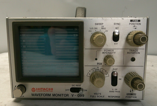 HITACHI WAVEFORM MONITOR, V-099 FOR PARTS Does not turn on | eBay