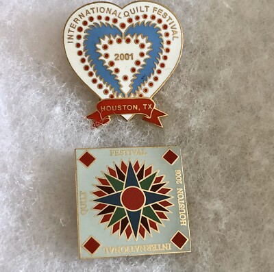 International Quilt Festival Pins Houston Texas Art & Crafts Enamel Pin ...