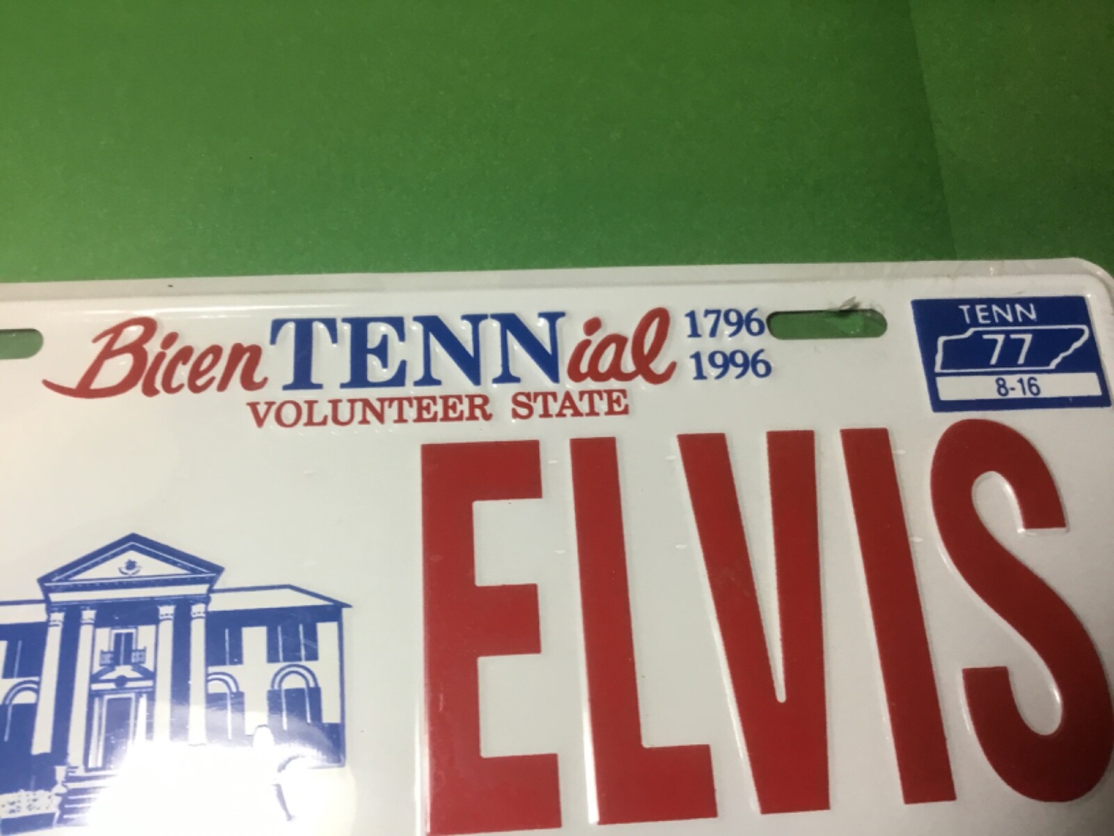 NEW Sealed Official 1996 Elvis Presley GRACELAND License Plate ...