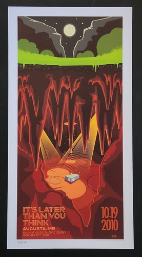 Official Phish Augusta Maine Poster 2011 #425 by Scott SAC Campbell ...